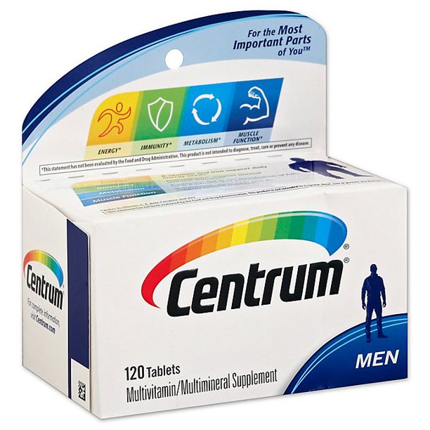 CENTRUM MEN (120 PASTILLAS) – Vitamins Store