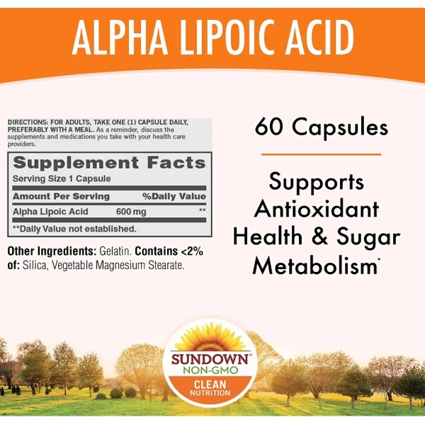ALPHA LIPOIC ACID - ACIDO ALFA LIPOICO (60 CÁPSULAS) - Vitamins Store